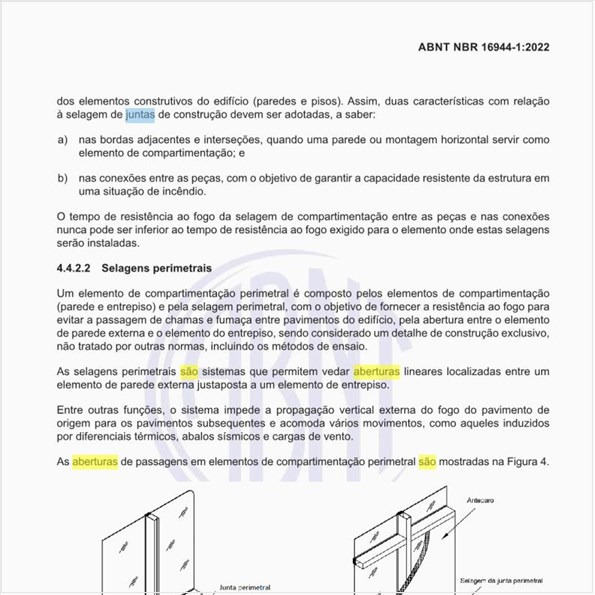 Target Normas: são os exemplos de aberturas de juntas perimetrais?