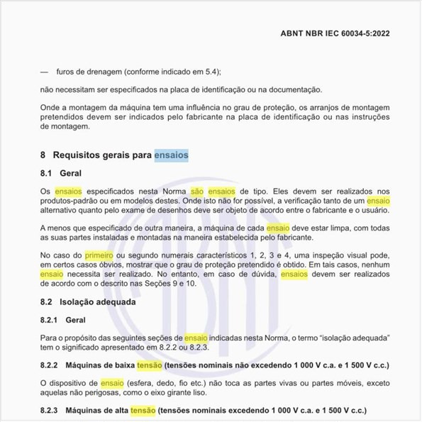 Target Normas: aceitação para primeiro numeral característico?