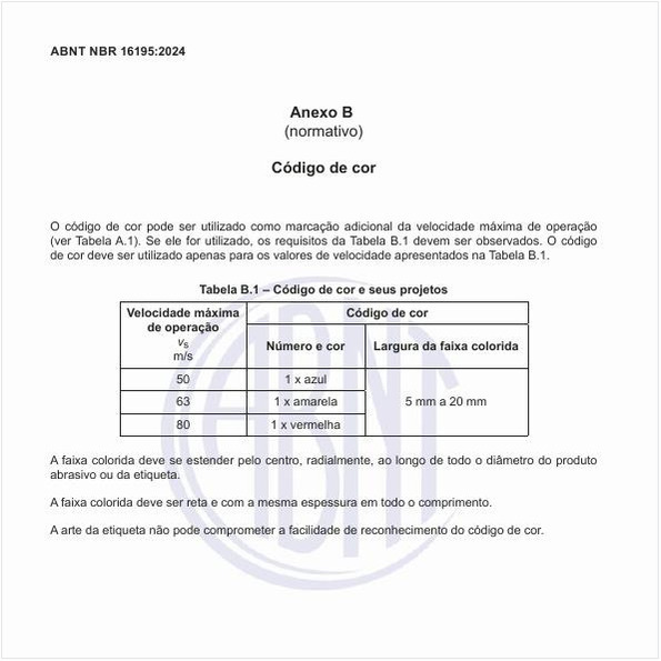 Target Normas: Qual código de cor projetos?