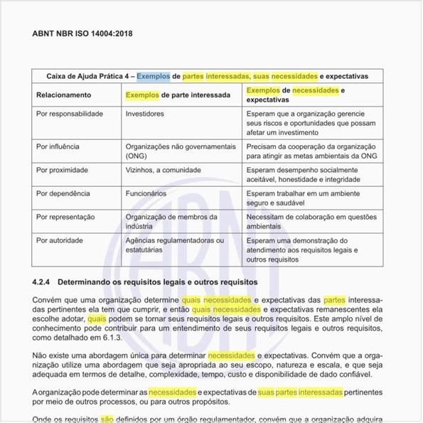 Quais são os exemplos de partes interessadas, suas necessidades e expe