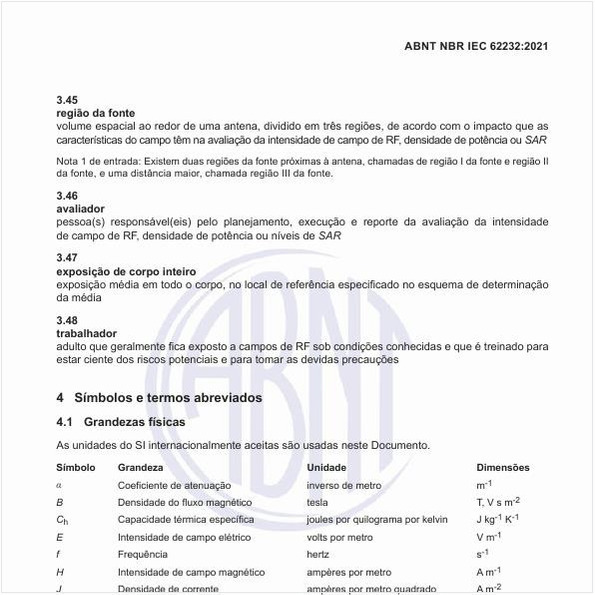 Target Normas: os símbolos e termos abreviados usados norma?