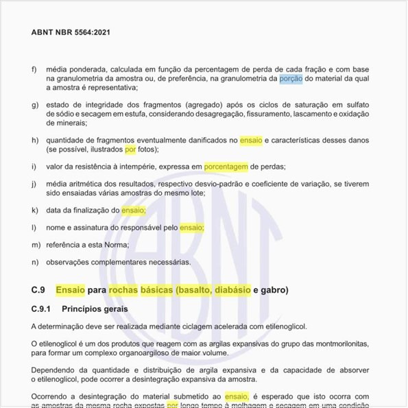 Por que fazer o ensaio para rochas básicas (basalto, diabásio e gabro)