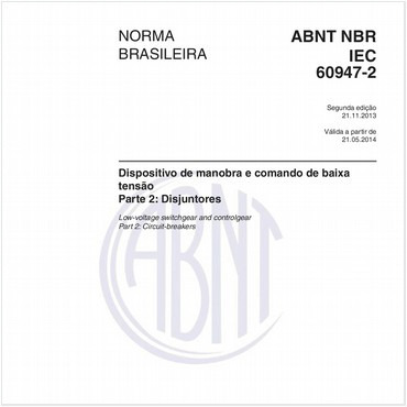 ABNT NBR IEC 60947-2 NBRIEC60947-2 Dispositivo de manobra e comando