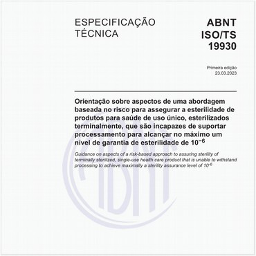 ABNT ISO/TS 19930 ABNT ISO/TS19930 Orientação sobre aspectos de uma