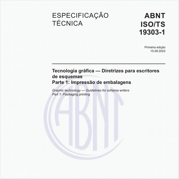ABNT ISO/TS 19303-1 ABNT ISO/TS19303-1 Tecnologia gráfica