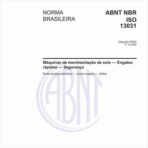 Target Normas: ABNT NBR ISO 13031 NBRISO13031 Máquinas rodoviárias
