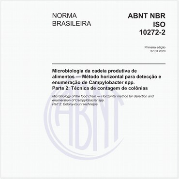ABNT NBR ISO 10272-2 NBRISO10272-2 Microbiologia da cadeia produtiva