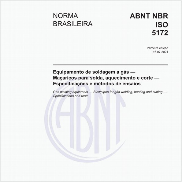 Target Normas: ABNT NBR ISO 5172 NBRISO5172 Equipamento soldagem