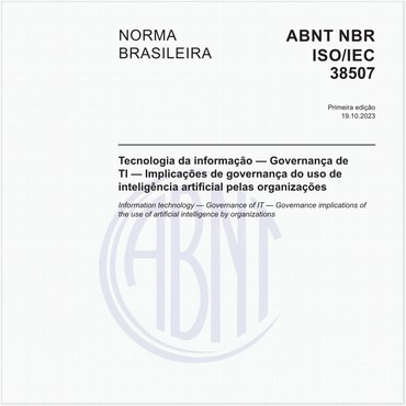 ABNT NBR ISO/IEC 38507 NBRISO/IEC38507 Tecnologia da informação