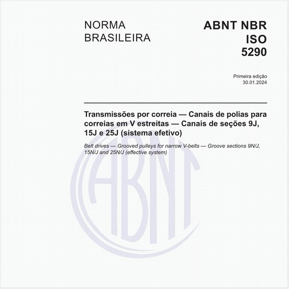 Target Normas: ABNT NBR ISO 5290 NBRISO5290 Transmissões correia
