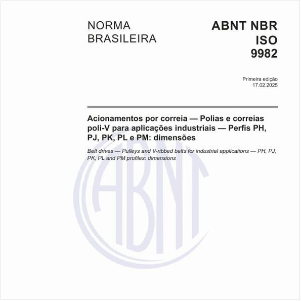 Target Normas: ABNT NBR ISO 9982 NBRISO9982 Acionamentos correia