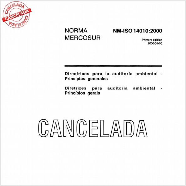 NM-ISO 14010 NM-ISO14010 Diretrizes para auditoria ambiental