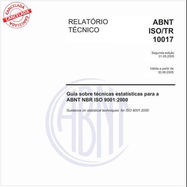 ABNT ISO/TR 10017 ABNT ISO/TR10017 Guia sobre técnicas estatísticas
