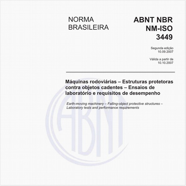 Target Normas: ABNT NBR NM-ISO 3449 NBRNM-ISO3449 Máquinas