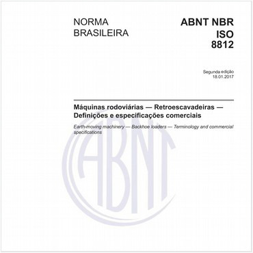 ABNT NBR ISO 8812 NBRISO8812 Máquinas rodoviárias