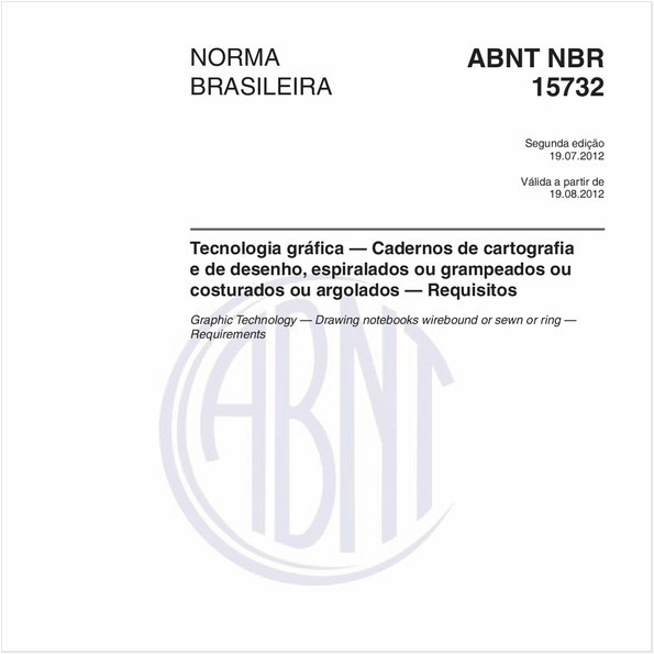 Target Normas: ABNT NBR 15732 NBR15732 Tecnologia gráfica Cadernos