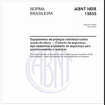 ABNT NBR 14626 NBR14626 Equipamento de proteção individual contra