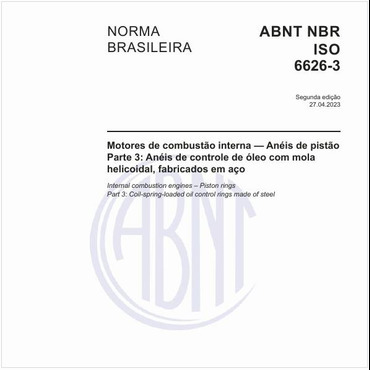 ABNT NBR ISO 6626-3 NBRISO6626-3 Motores de combustão interna