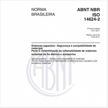 ABNT NBR ISO 14624-2 NBRISO14624-2 Sistemas espaciais - Segurança e