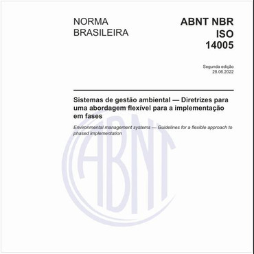 ABNT NBR ISO 14005 NBRISO14005 Sistemas de gestão ambiental