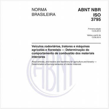 ABNT NBR ISO 3795 NBRISO3795 Veículos rodoviários, tratores e