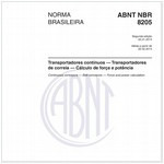 ABNT NBR 8163 NBR8163 Transportadores contínuos — Transportadores de