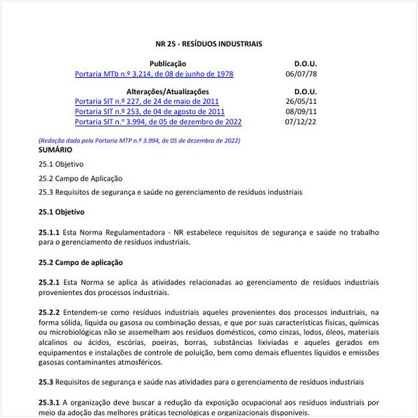 RESÍDUOS INDUSTRIAIS