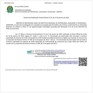 Portaria DIMEL/INMETRO 24:2022