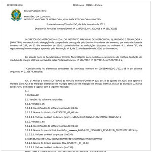 Portaria DIMEL/INMETRO 50:2022