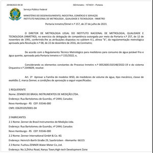 Portaria DIMEL/INMETRO 157:2023